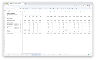Standard Financial Model Template (2025) - 10XSheets