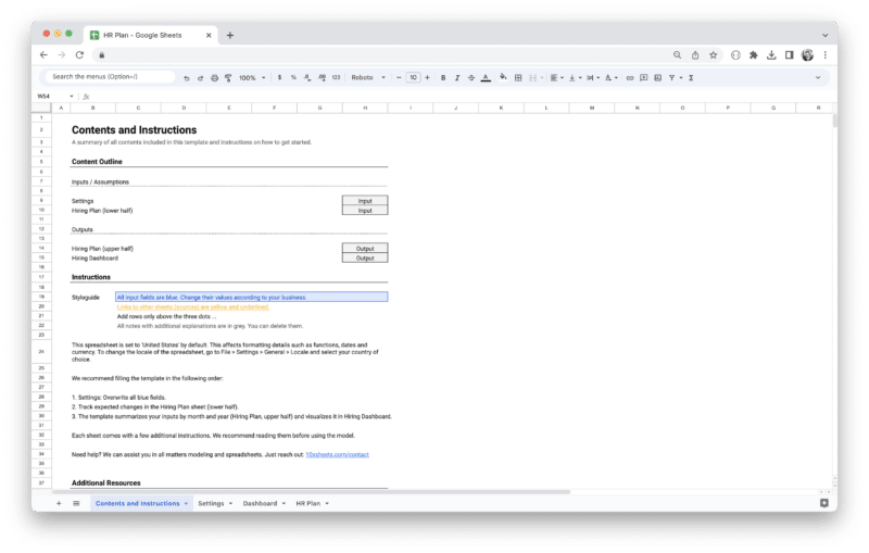 Workforce Planning Tool Template (2026) - 10XSheets