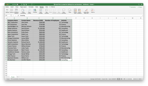 "Excel File Is Locked for Editing" Error and Solutions - 10XSheets