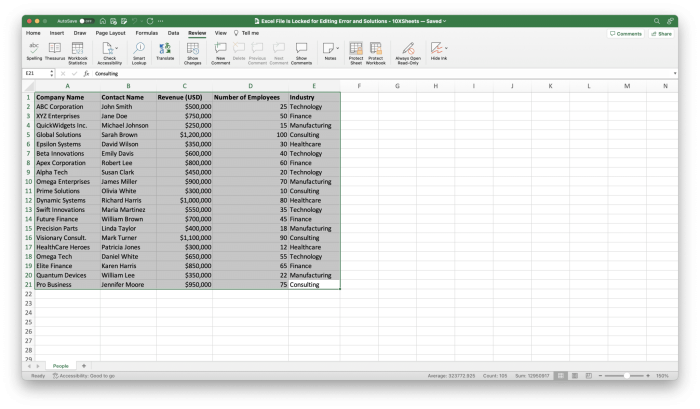 "Excel File Is Locked for Editing" Error and Solutions - 10XSheets