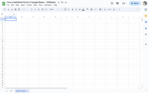 How to Add Bullet Points in Google Sheets (4 Easy Methods) - 10XSheets