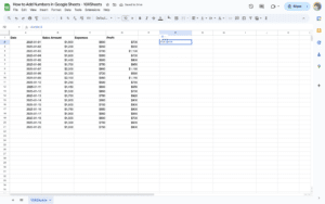 How to Add Numbers in Google Sheets: 2025 Guide - 10XSheets