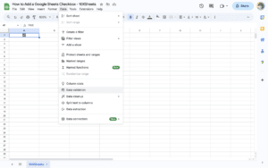 How to Add a Google Sheets Checkbox? (2025 Guide) - 10XSheets