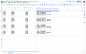 How to CONCATENATE in Google Sheets (Step-by-Step Guide) - 10XSheets