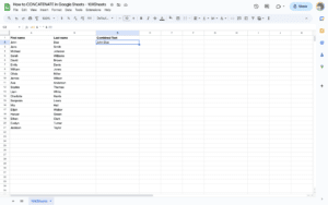 How to CONCATENATE in Google Sheets (Step-by-Step Guide) - 10XSheets
