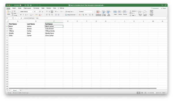 How To Combine Excel Files Manually And Automatically 10xsheets