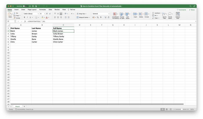 How To Combine Excel Files Manually And Automatically 10xsheets