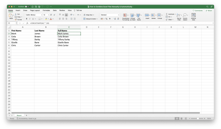 How To Combine Excel Files Manually And Automatically 10xsheets