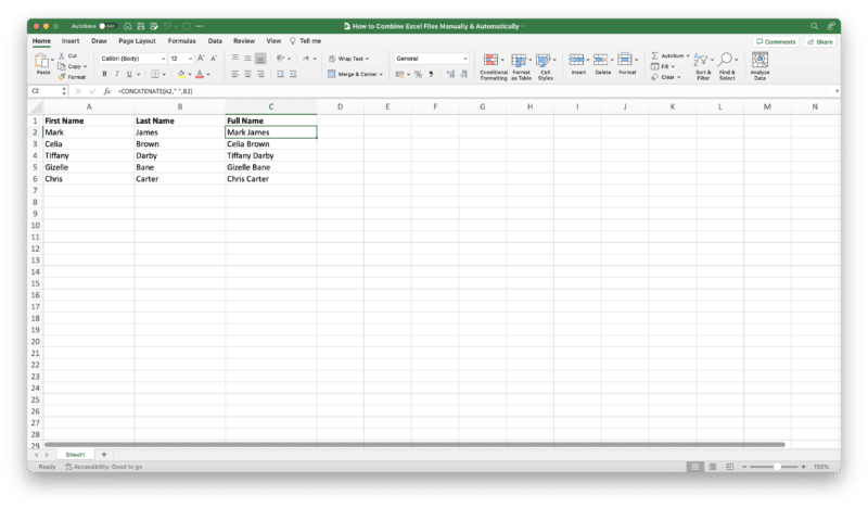 How to Combine Excel Files Manually & Automatically - 10XSheets