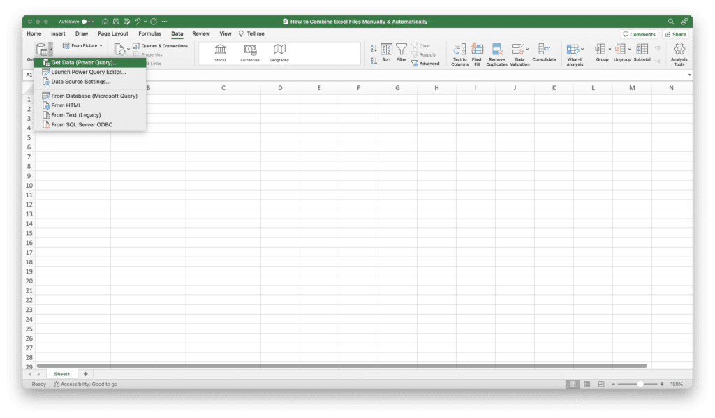 How To Combine Excel Files Manually And Automatically 10xsheets