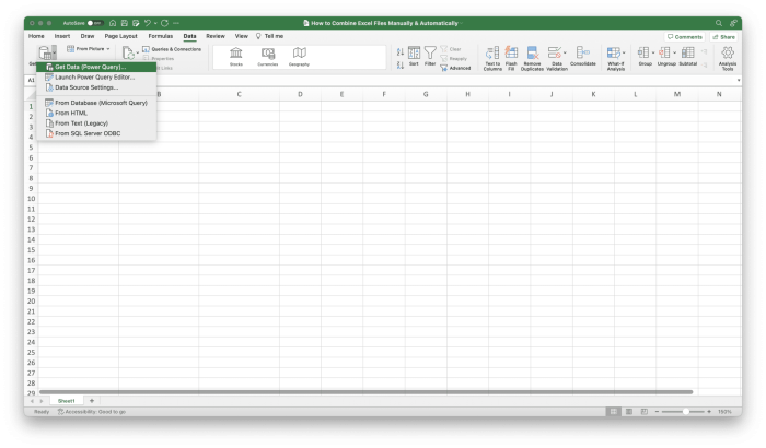 How To Combine Excel Files Manually And Automatically 10xsheets