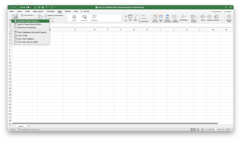 How To Combine Excel Files Manually And Automatically 10xsheets