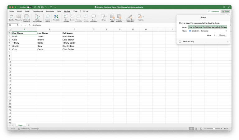 How to Combine Excel Files Manually & Automatically - 10XSheets