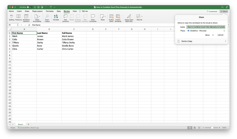 How To Combine Excel Files Manually And Automatically 10xsheets
