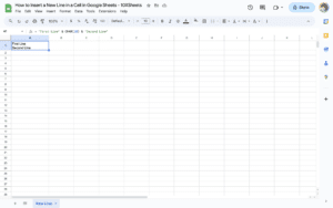 How to Insert a New Line in a Cell in Google Sheets (5 Easy Ways ...