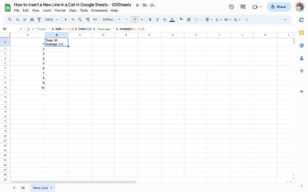 How to Insert a New Line in a Cell in Google Sheets (5 Easy Ways ...