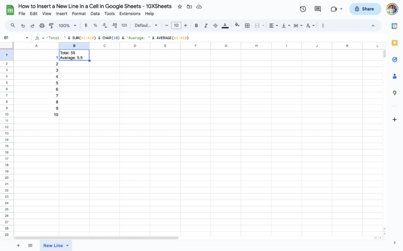 How to Insert a New Line in a Cell in Google Sheets (5 Easy Ways ...