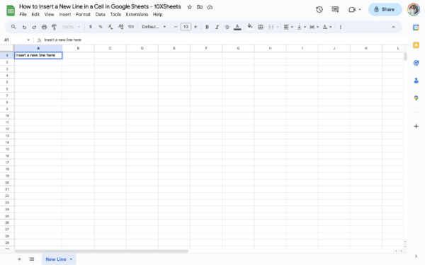 How to Insert a New Line in a Cell in Google Sheets (5 Easy Ways ...