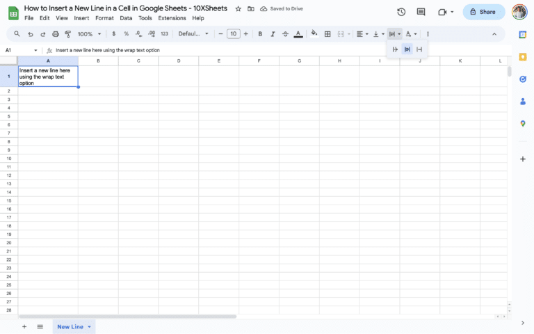 How to Insert a New Line in a Cell in Google Sheets (5 Easy Ways ...