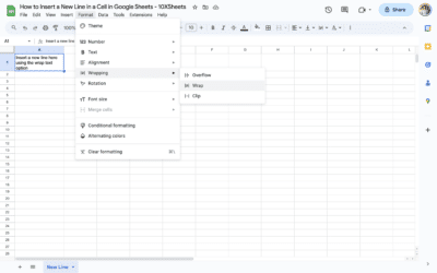 How to Insert a New Line in a Cell in Google Sheets (5 Easy Ways ...