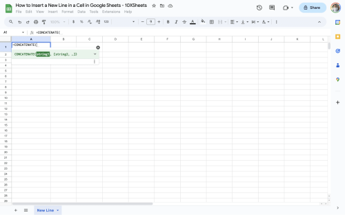 How to Insert a New Line in a Cell in Google Sheets (5 Easy Ways ...