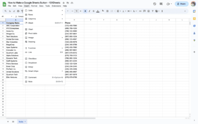 How to Make a Google Sheets Button (Step-by-Step Guide) - 10XSheets
