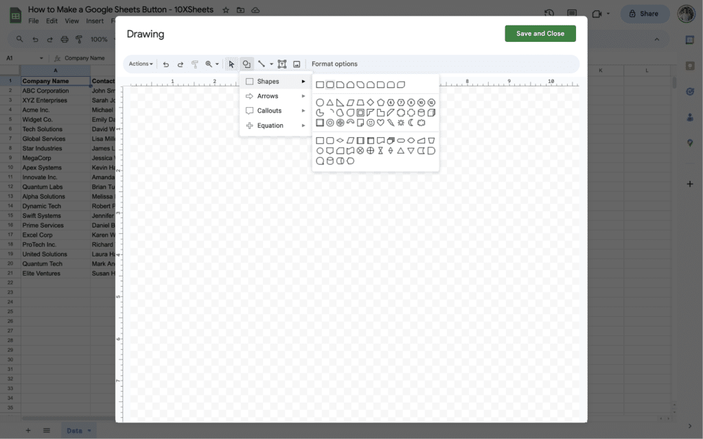How to Make a Google Sheets Button (Step-by-Step Guide) - 10XSheets
