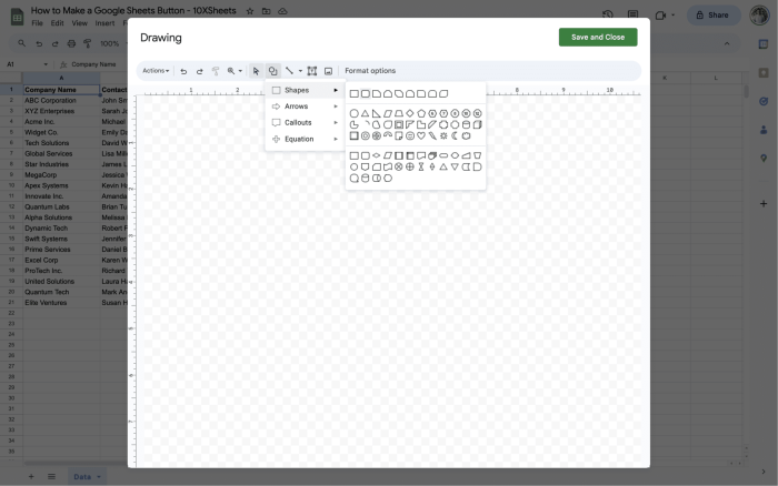 How to Make a Google Sheets Button (Step-by-Step Guide) - 10XSheets