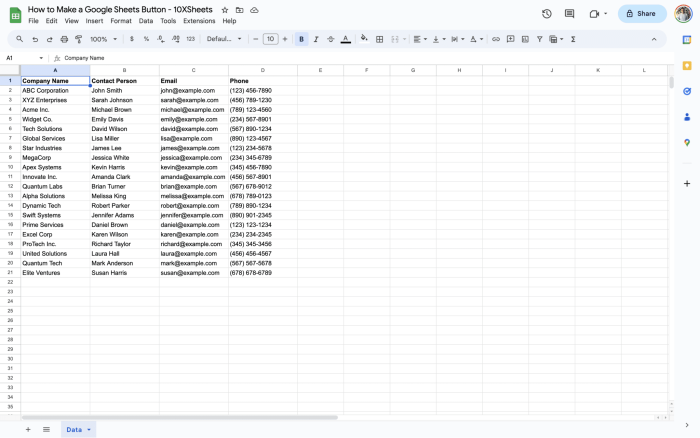 How to Make a Google Sheets Button (Step-by-Step Guide) - 10XSheets