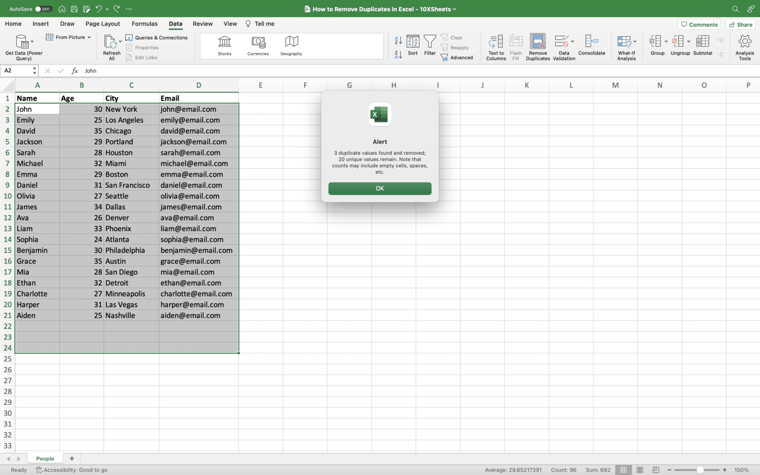 How to Remove Duplicates in Excel? - 10XSheets