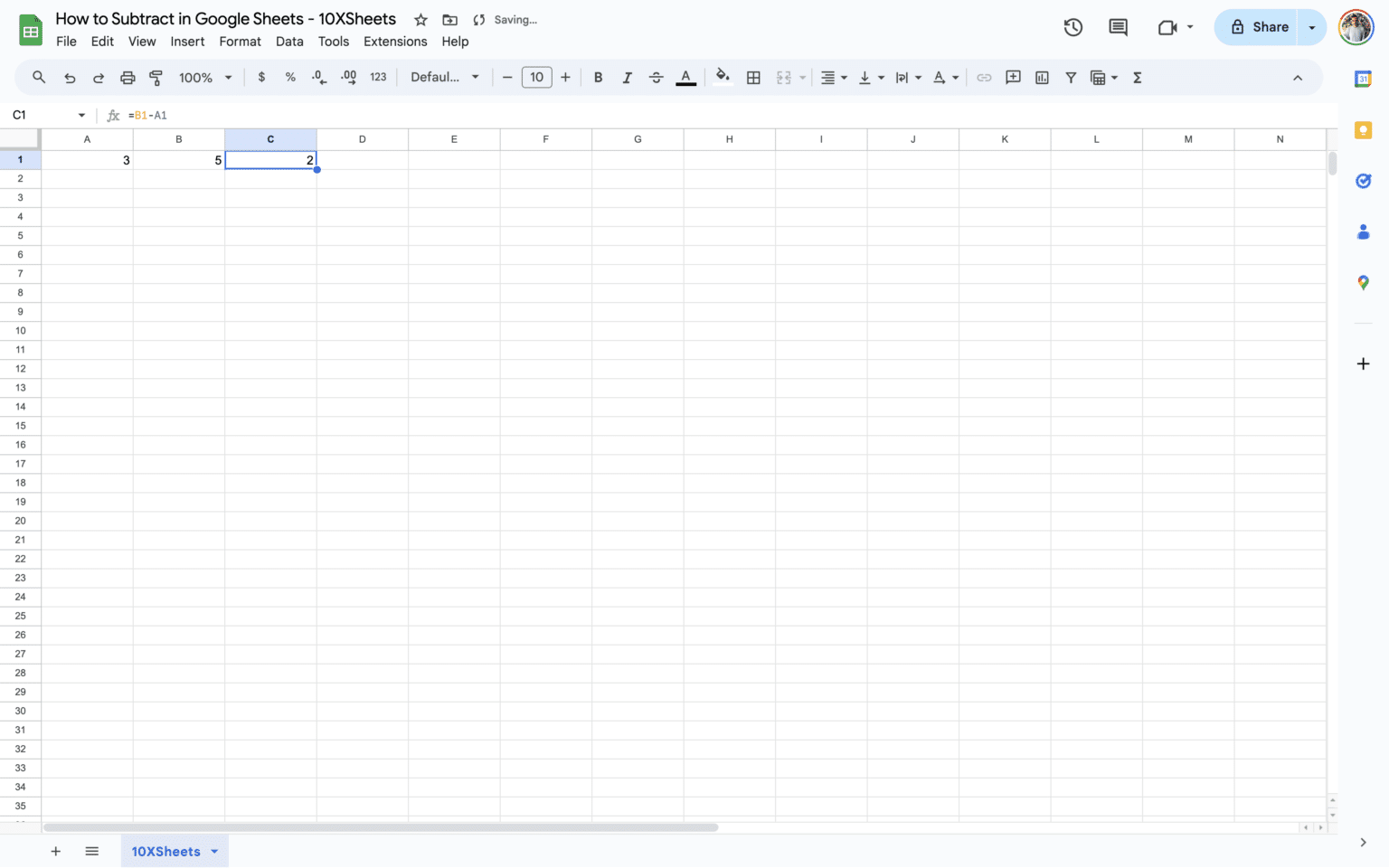 How to Subtract in Google Sheets? Multiple Cells and Columns - 10XSheets