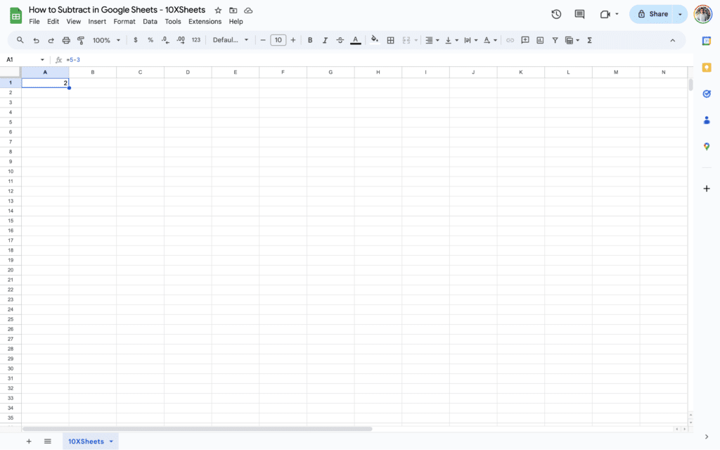 How to Subtract in Google Sheets? Multiple Cells and Columns - 10XSheets