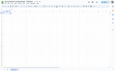 How to Subtract in Google Sheets? Multiple Cells and Columns - 10XSheets