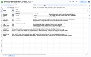 How to Wrap Text in Google Sheets: Step-By-Step Guide - 10XSheets