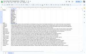 How to Wrap Text in Google Sheets: Step-By-Step Guide - 10XSheets