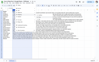 How to Wrap Text in Google Sheets: Step-By-Step Guide - 10XSheets