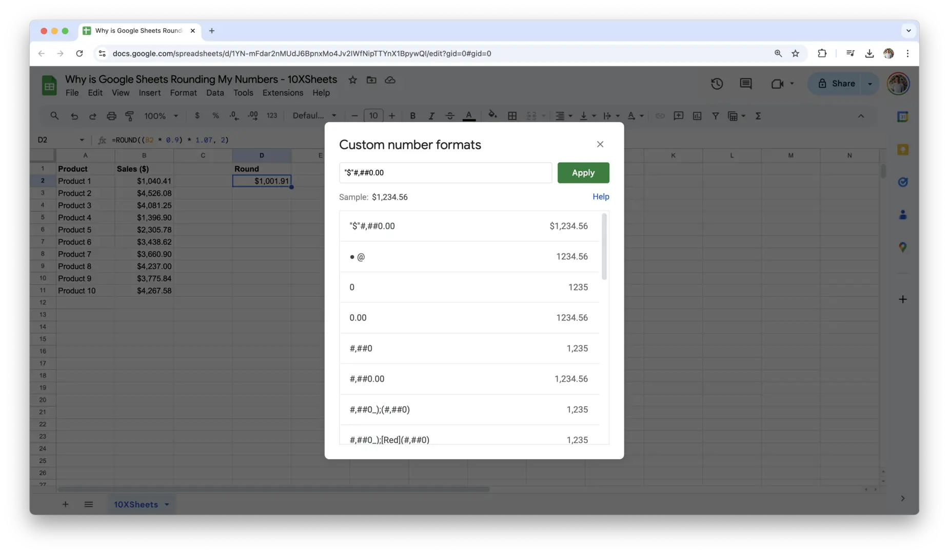 Why Is Google Sheets Rounding My Numbers 2025 Guide 10XSheets