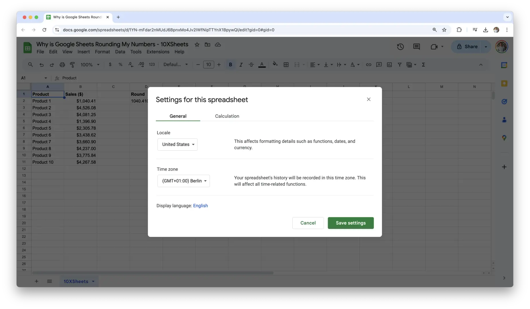 Why Is Google Sheets Rounding My Numbers 2025 Guide 10XSheets